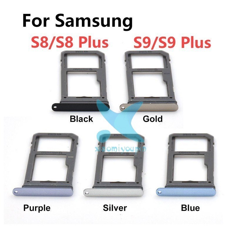 Sim tray For Samsung galaxy S8 S8 Plus/ S9 S9 Plus SIM Card Tray Holder ...