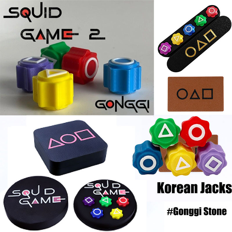 5pcs/set Korean Jackstone Gonggi Konggi Game Squid Game Gonggi Stones ...