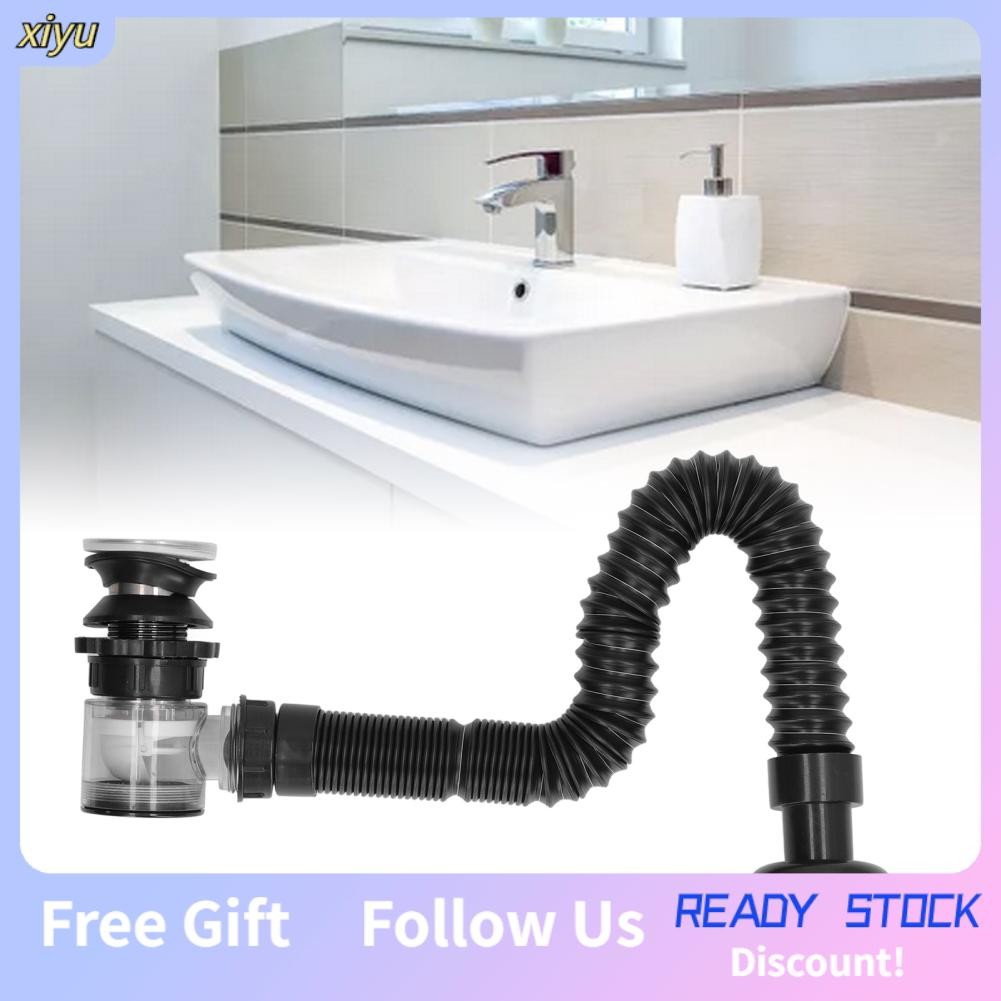 Xiyushop Flexible Drain Pipe Integrated Wash Basin Sink Stainless Steel ...