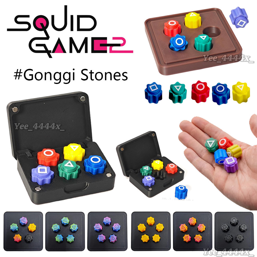 Squid Game 2 Gonggi Stones | Gonggi Set Traditional Korean Game 5X ...