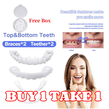 Dentures Silicone Teeth Whitening Artificial Beauty Denture Smile ...