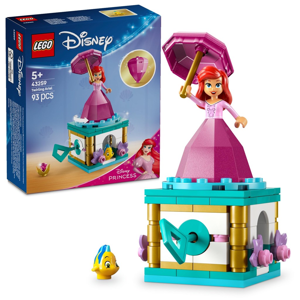 LEGO Disney Princess Spinning Ariel Toy Birthday Present Blocks ...