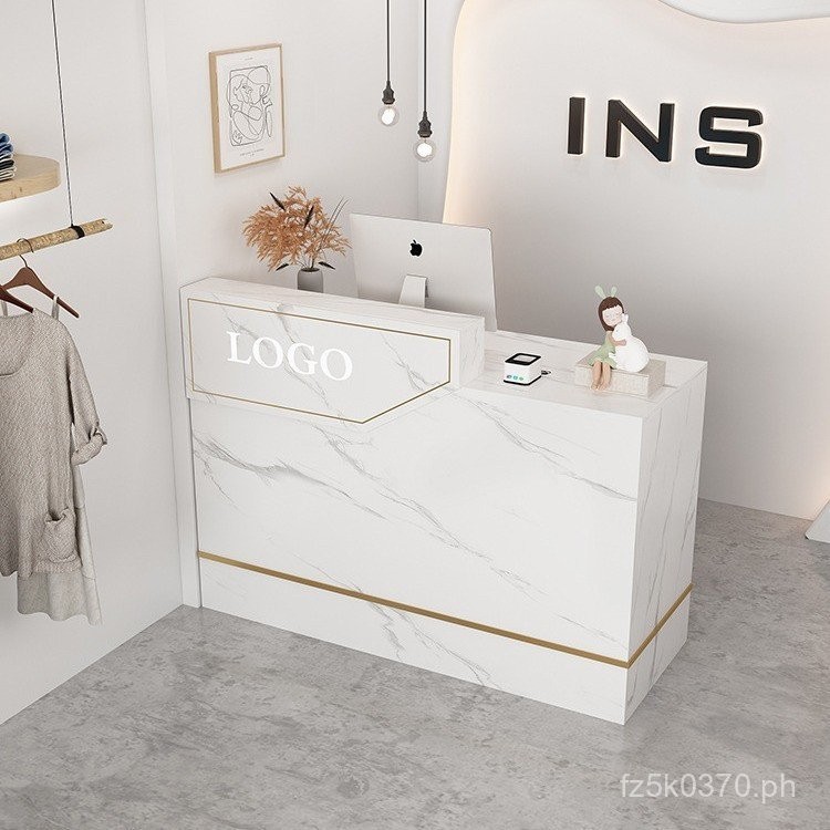 Modern Minimalist Cashier Counter Reception Desk for Clothing Store ...