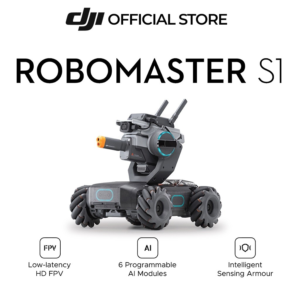 DJI RoboMaster S1 Educational Robot Intelligent AI Scratch Python ...