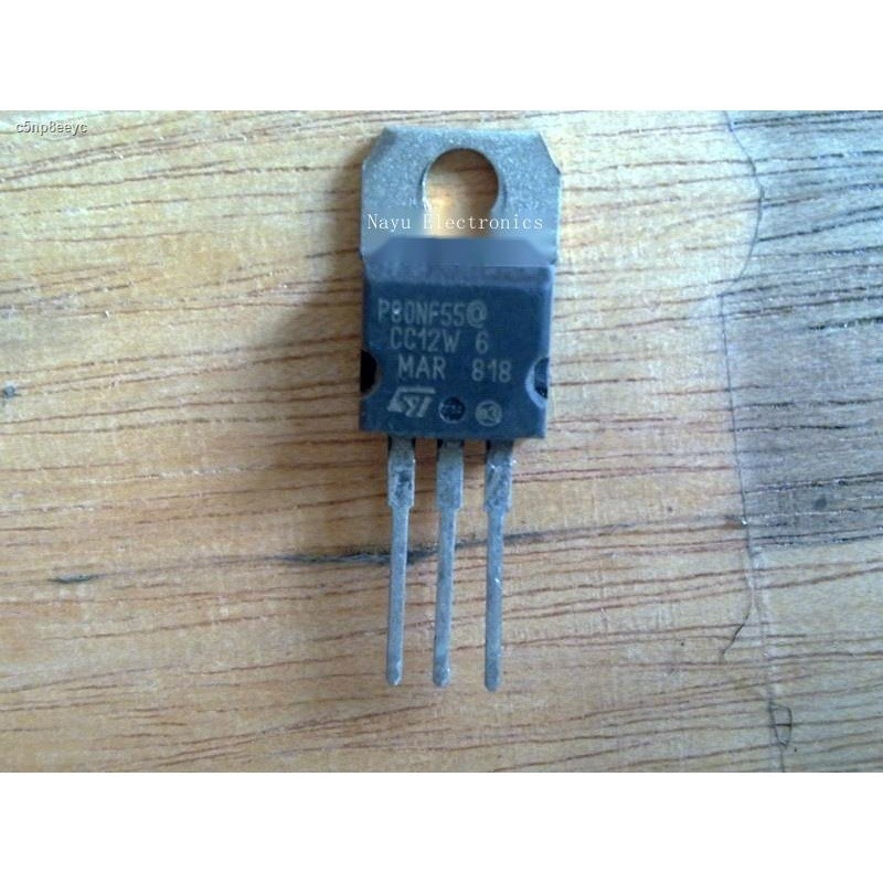 P80NF55 in-line 3-pin transistor tube field effect tube integrated ...