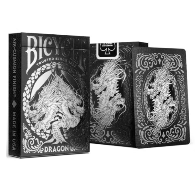 Bicycle Black Dragon Playing Cards Deck USPCC Collection Poker Card ...