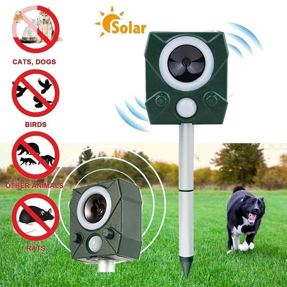 WAY Animal Repeller Outdoor Cat Pigeon Chaser Pest Control Ultrasonic ...