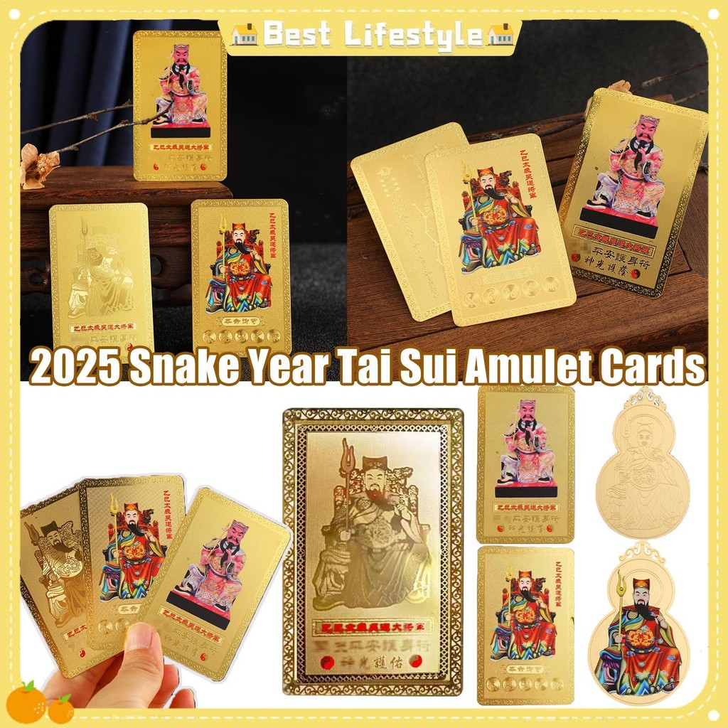 Tai Sui Amulet 2025 Traditional Chinese Amulets Cards Copper Spring ...