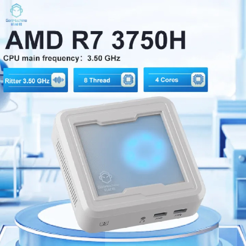 GenMachine RGB Mini PC for Gaming Ryzen 5 3550H/Ryzen 7 2700U/Ryzen 7 ...
