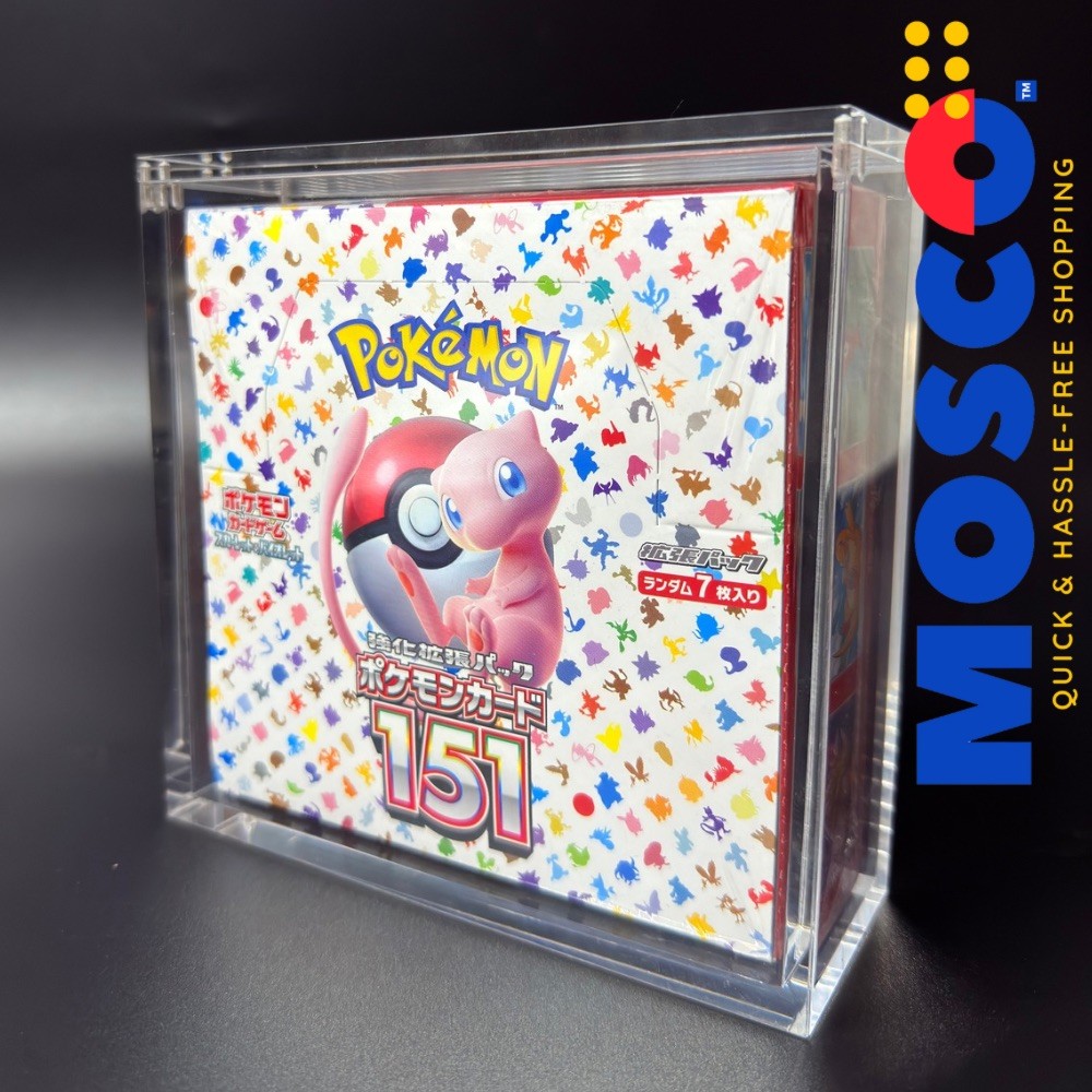 Acrylic Display Case for Pokemon Booster Box Japanese Big | 6mm Thick ...