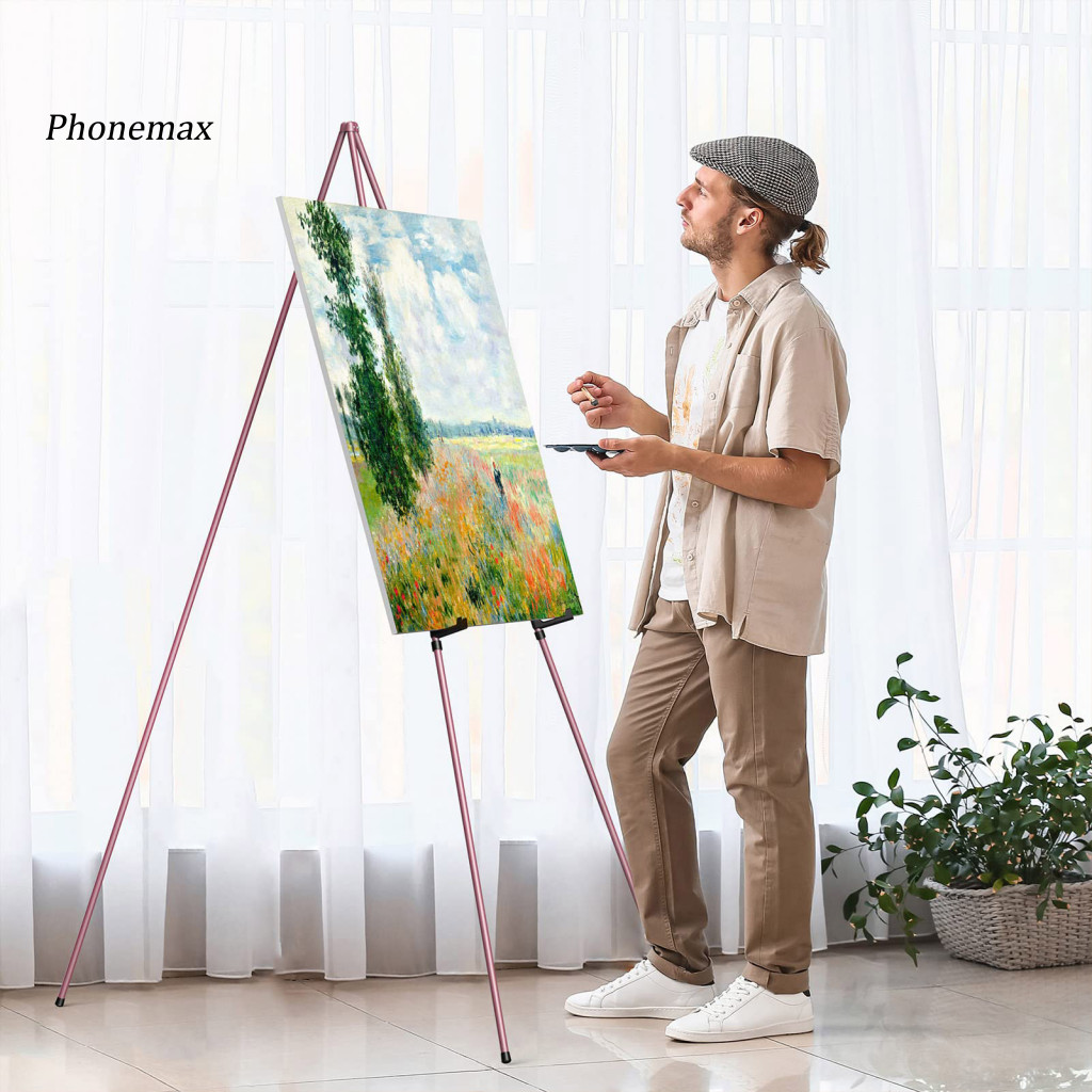 Travel-friendly Art Easel Foldable Display Stand Portable Metal Tripod ...