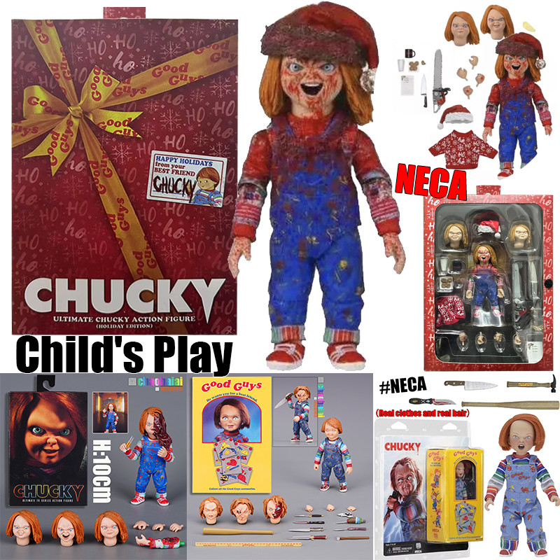 Child's Play NECA Chucky Christmas Ver. Real Hair Real Clothes Doll ...