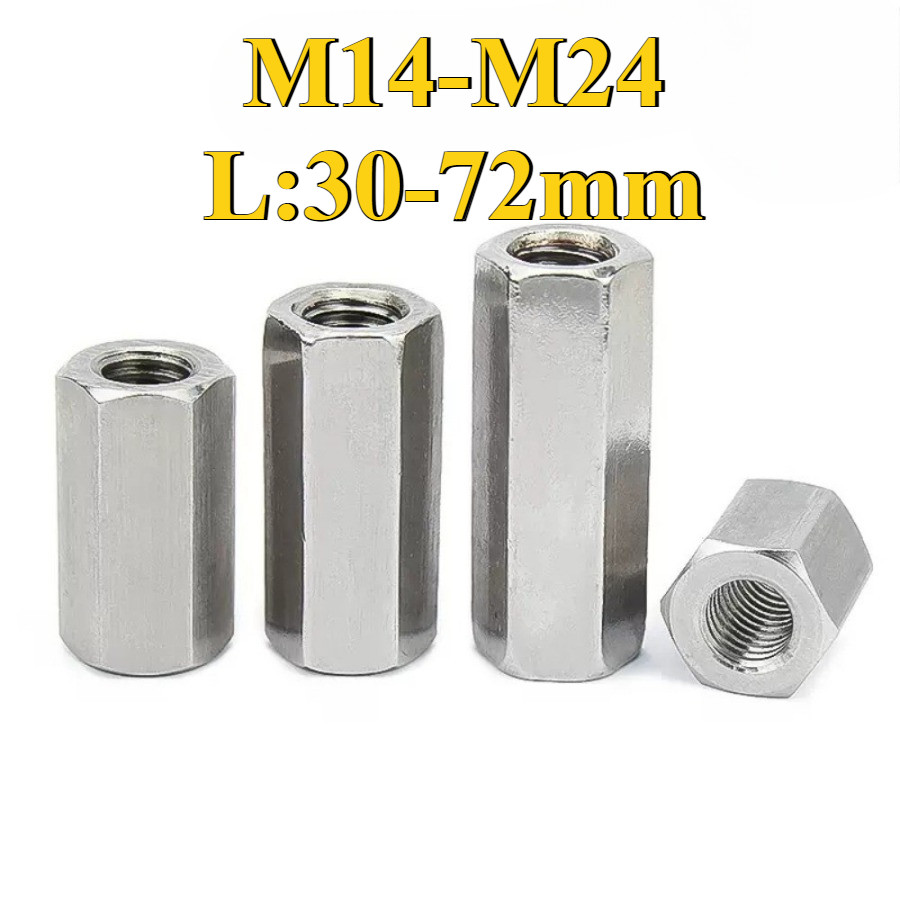 Galvanized Hex Coupling Nut，Threaded Coupler Nut，DIN6334 Metric ...