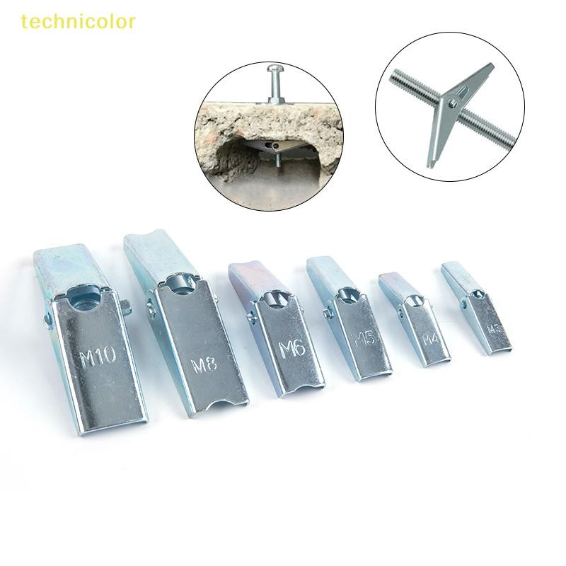TCPH 2-10pcs Metal Spring Toggle Anchor M4-M10 Plasterboard Wall Cavity ...