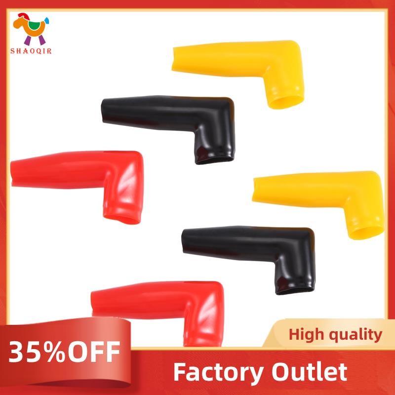 6pc Electric Guard Motor Winch Cable Terminal Boot Rubber Cover Black ...
