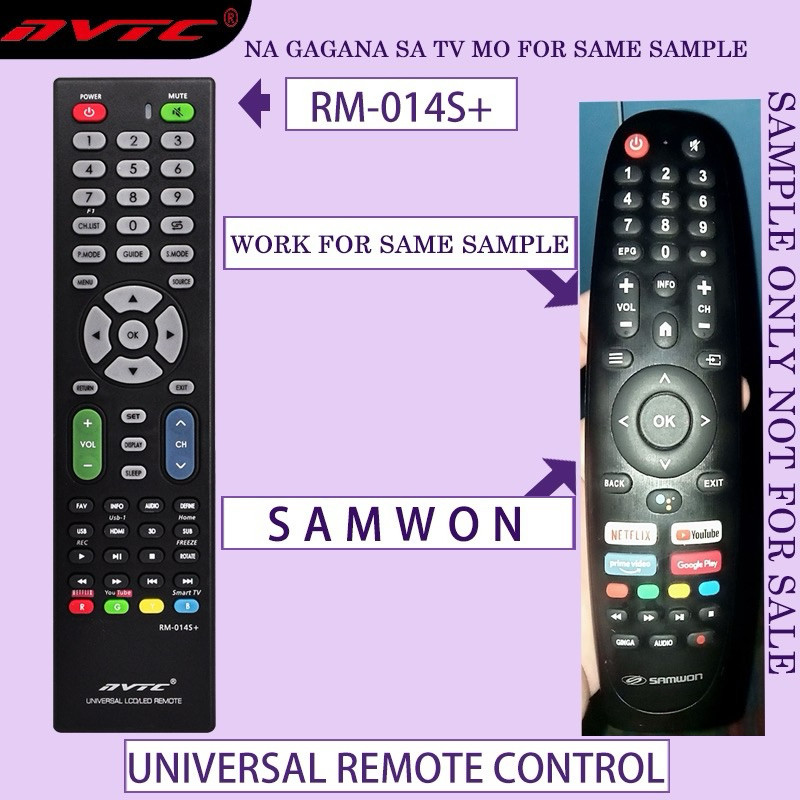 Universal remote control for SAMWON smart tv remote na gagana sa tv mo ...
