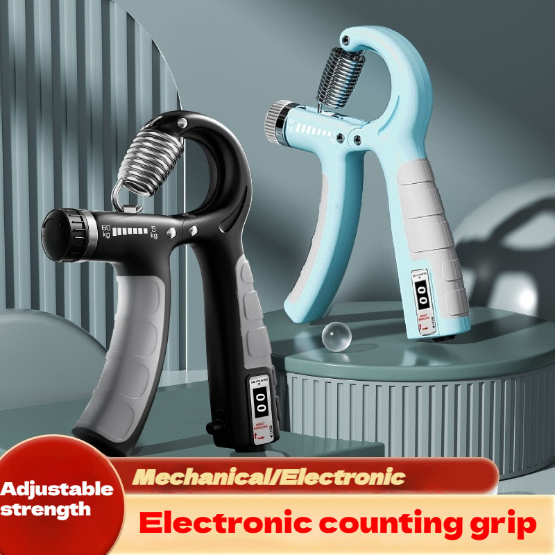 Adjustable electronic counting grip strength 10-100kg muscle exercise ...