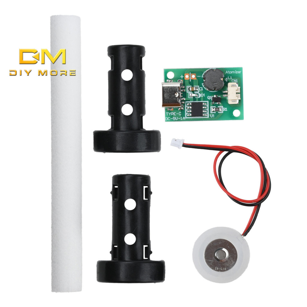 DIYMROE DC 5V 1.5-2W Single Spray Humidifier Mist Module Energized Mist ...