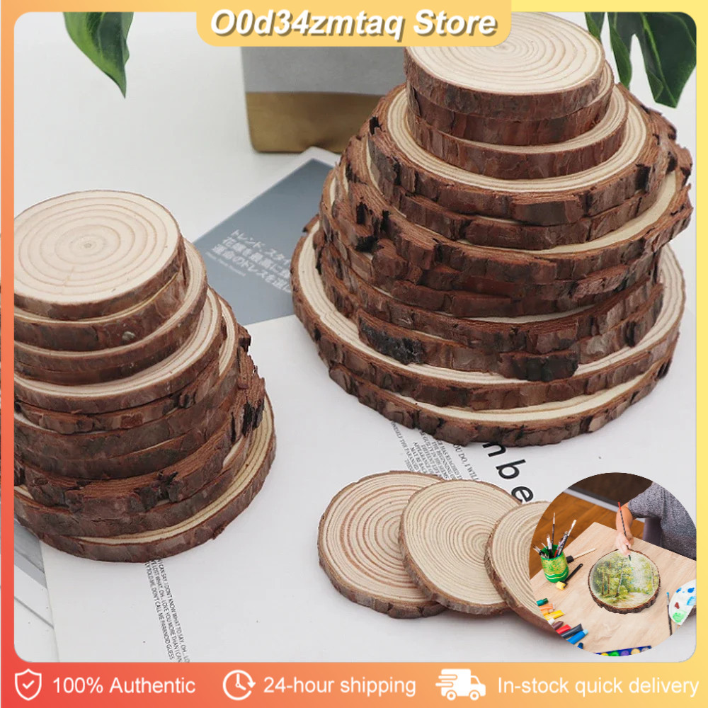 DIY Handmade Log Wood Slices Craft Home Decoration Natural Wooden Pine ...