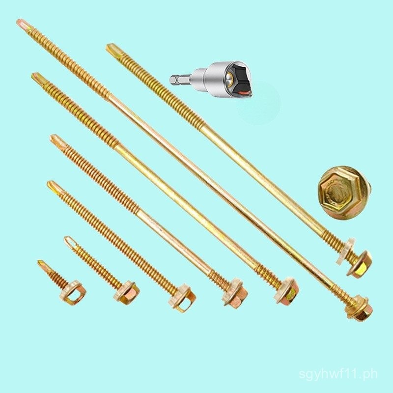 Extended External Hexagon Drill Tail Screws Color Steel Roofing Screws ...