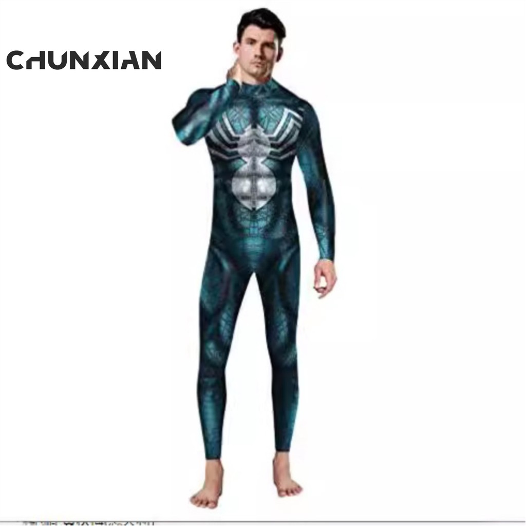 Captain America Jumpsuits Spiderman Costumes Halloween Adult Tobey ...