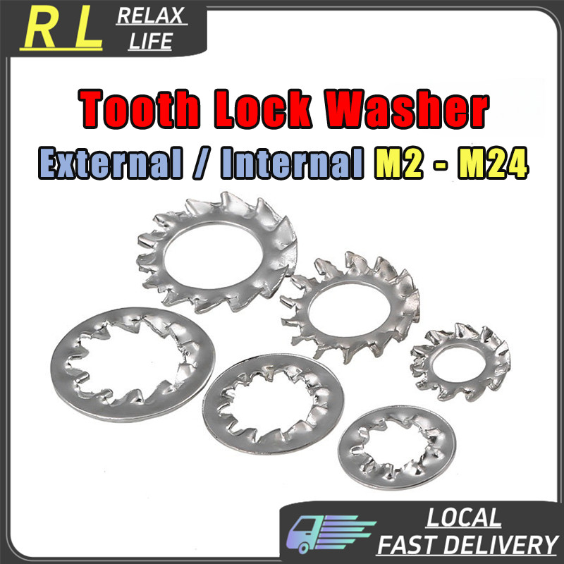 [RL]Tooth Lock Washer External / Internal M3 M4 M5 M6 M10 M12 M14 M18 ...