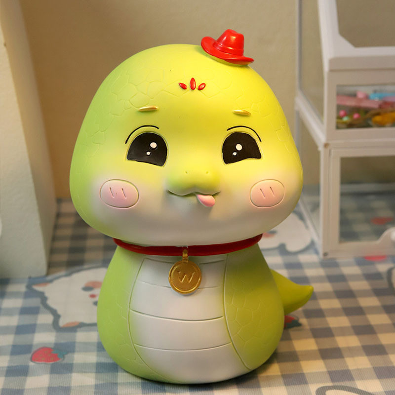 Snake Year Coin Bank Large Capacity Only-in-No-out Adult and Children ...