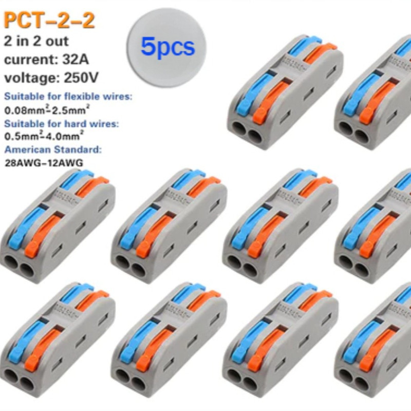 Universal Wiring Cable Connector Fast Wire Wiring Connector Push-in ...