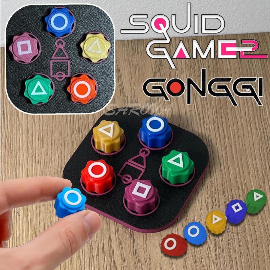 Squid Game 2 Gonggi Stones Traditional Korean jacks mini-game Squid ...