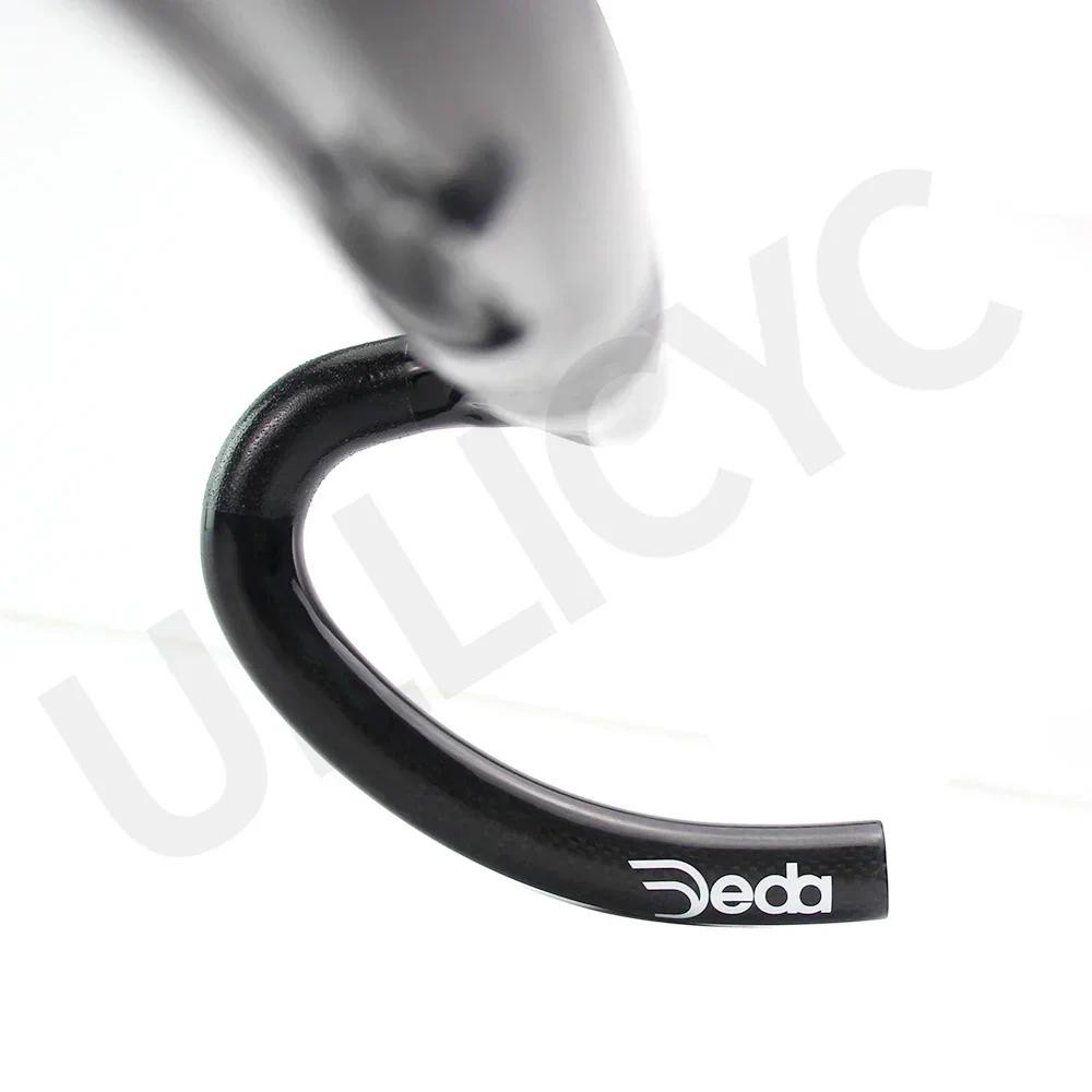 Deda New Full Carbon Road Bike Handlebar T800 3K Gloss Short Reach Oval ...