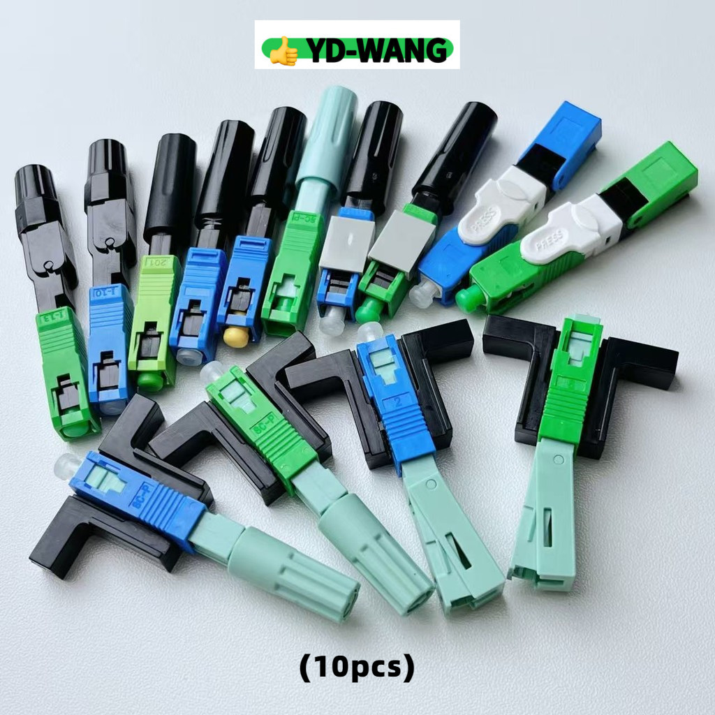 10pcs FTTH Pre - embedded SC Fiber Optic Cold Splice Connector, Cold Joint, Dropwire Fiber Optic ...