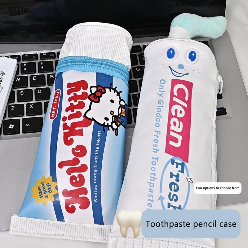 phlittle Creative Funny Toothpaste Shape Pencil Case Kawaii Anime ...