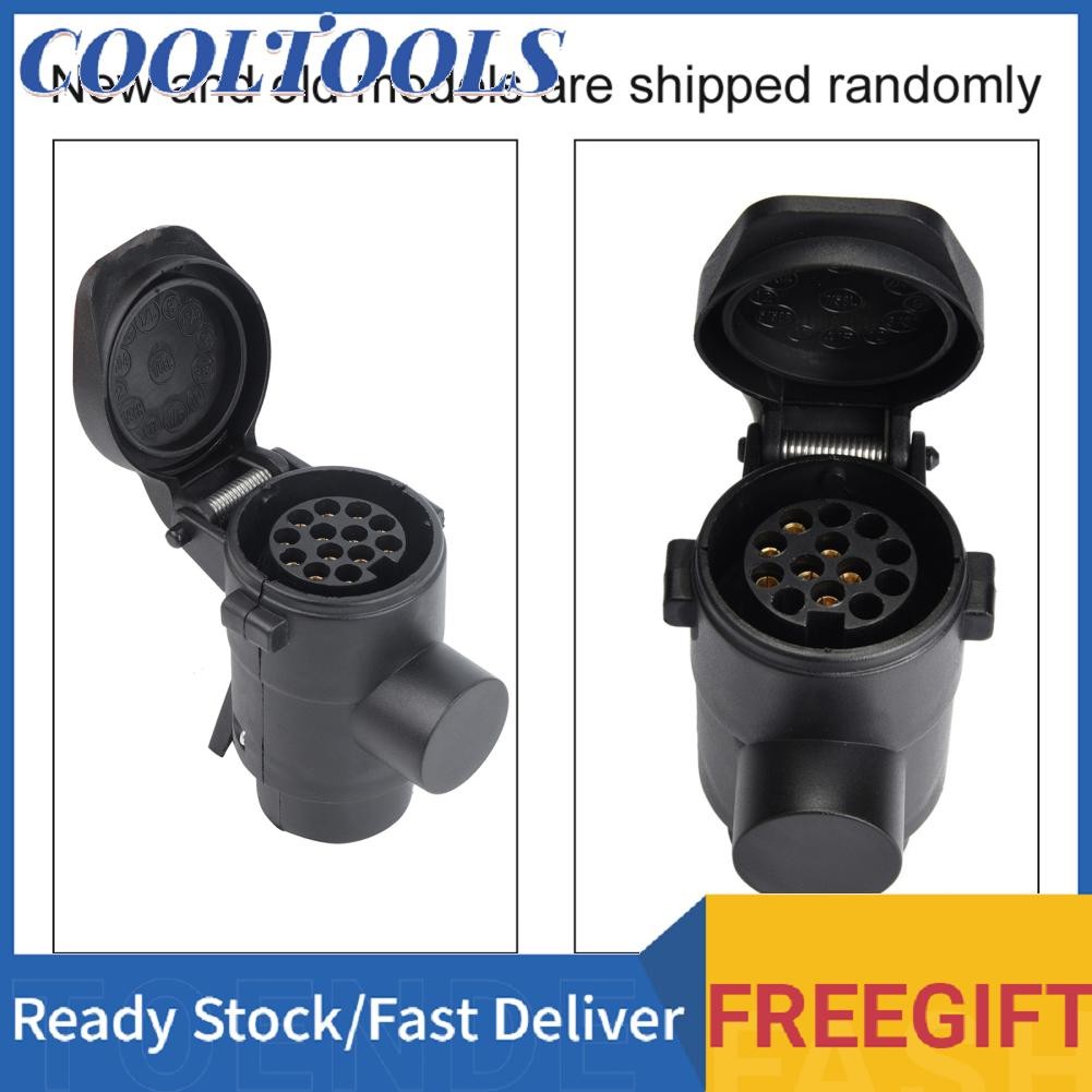 Cooltools Trailer Adapter 7 to 13 Pin Car Plug Socket Converter Towbar ...