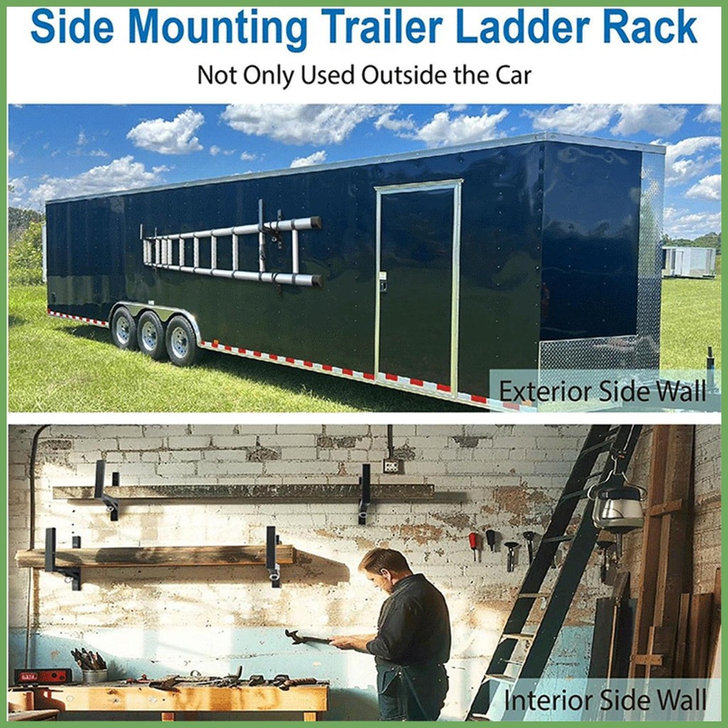 For Trailer Ladder Rack Side Mount Ladder Rack Steel Rack Set ...