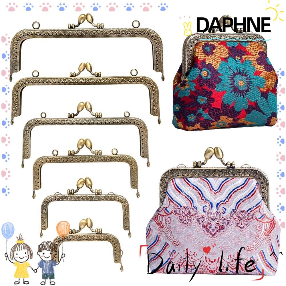 DAPHNE Purse Frame Kiss Clasp, Metal Vintage Purse Clasp Frame, Mini ...