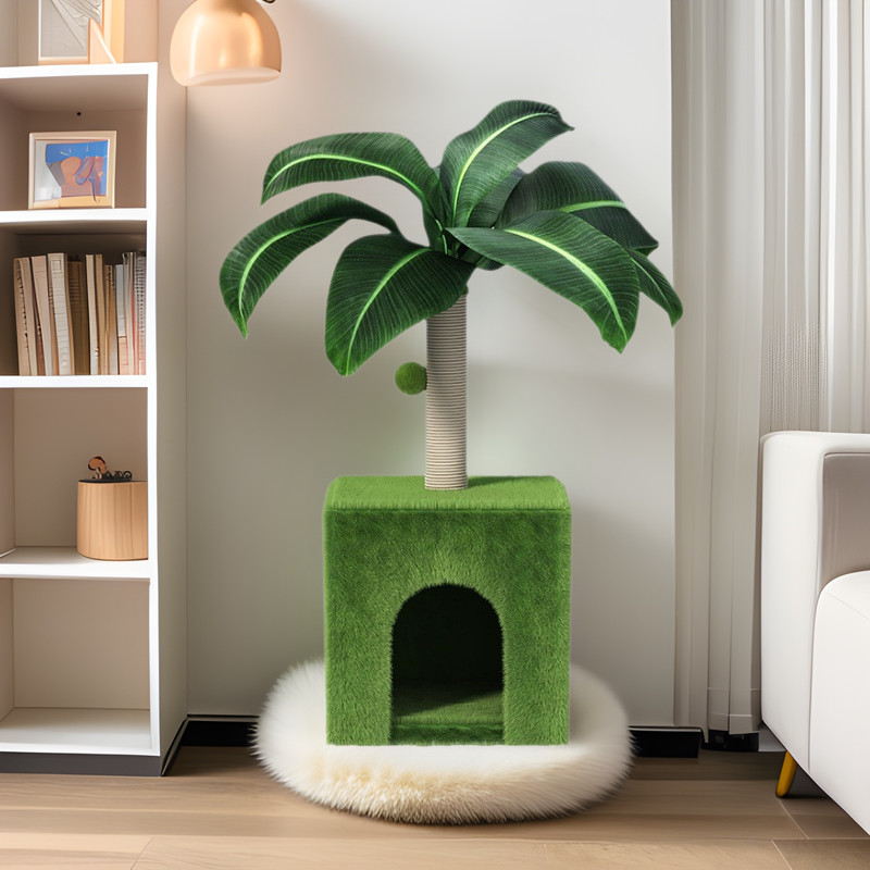 Coconut Tree Cat Climbing Frame Cat House Cat Tree Integrated Cat Stand ...
