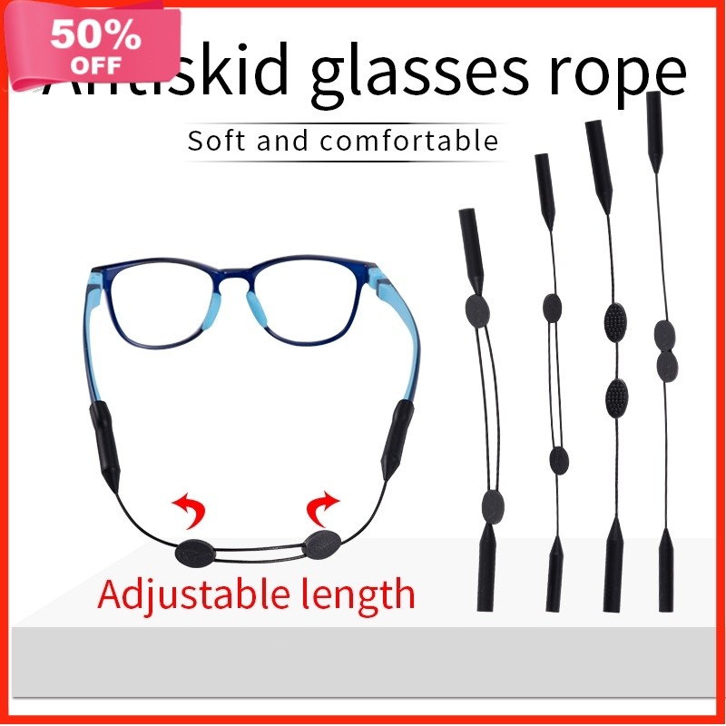Spectacle Cord Strap Adjustable Glasses Holder Anti-slip Silicone Ear ...