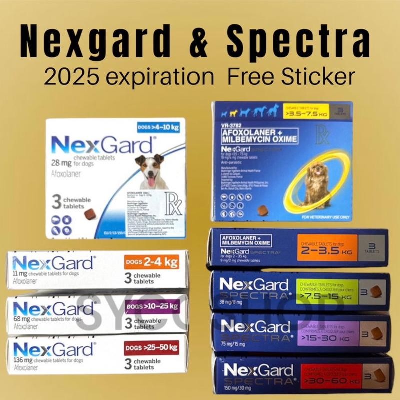 Nexgard & Spectra Chewable Tablet ( per box & Per Tablet) | Shopee ...