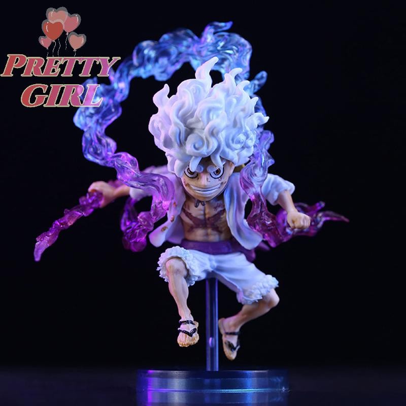 [Pretty ggirl] 10cm One Piece Figurines Luffy Gear 5 Figure Sun God ...