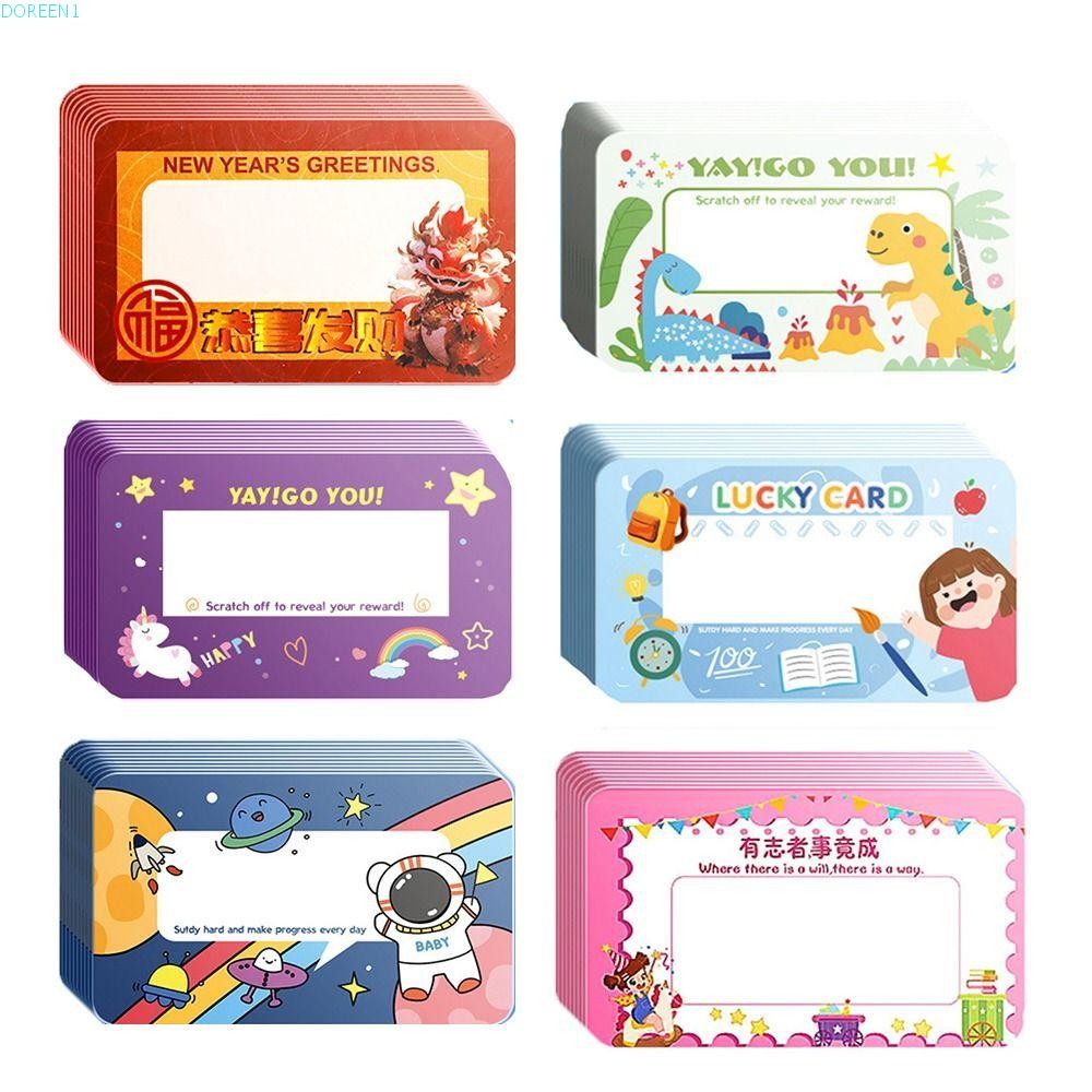 DOREEN1 20PCS Scratch-off Cards, Party Game Anniversary Vouchers ...