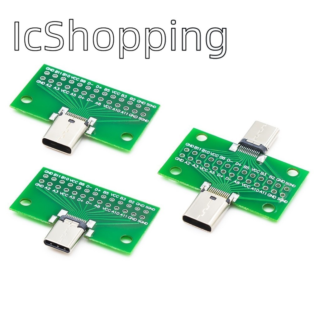 Type-c Double-sided front and back pins of the test board 24P bus-to ...