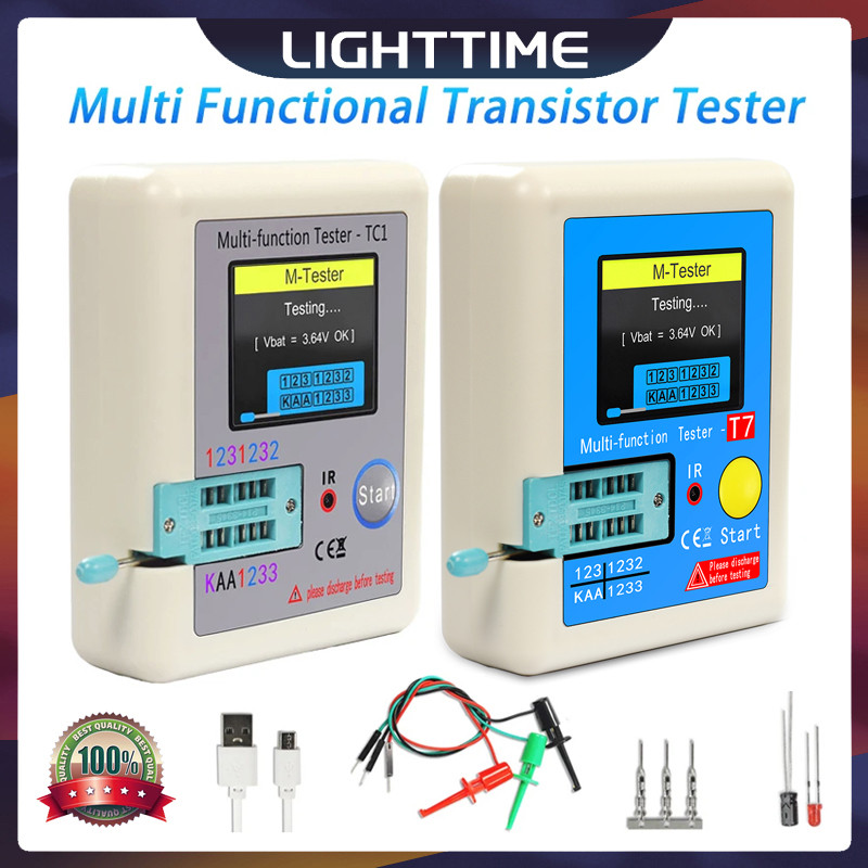 LCR-TC1 LCR-7 Multi Functional Transistor Tester LCD Display Multimeter ...