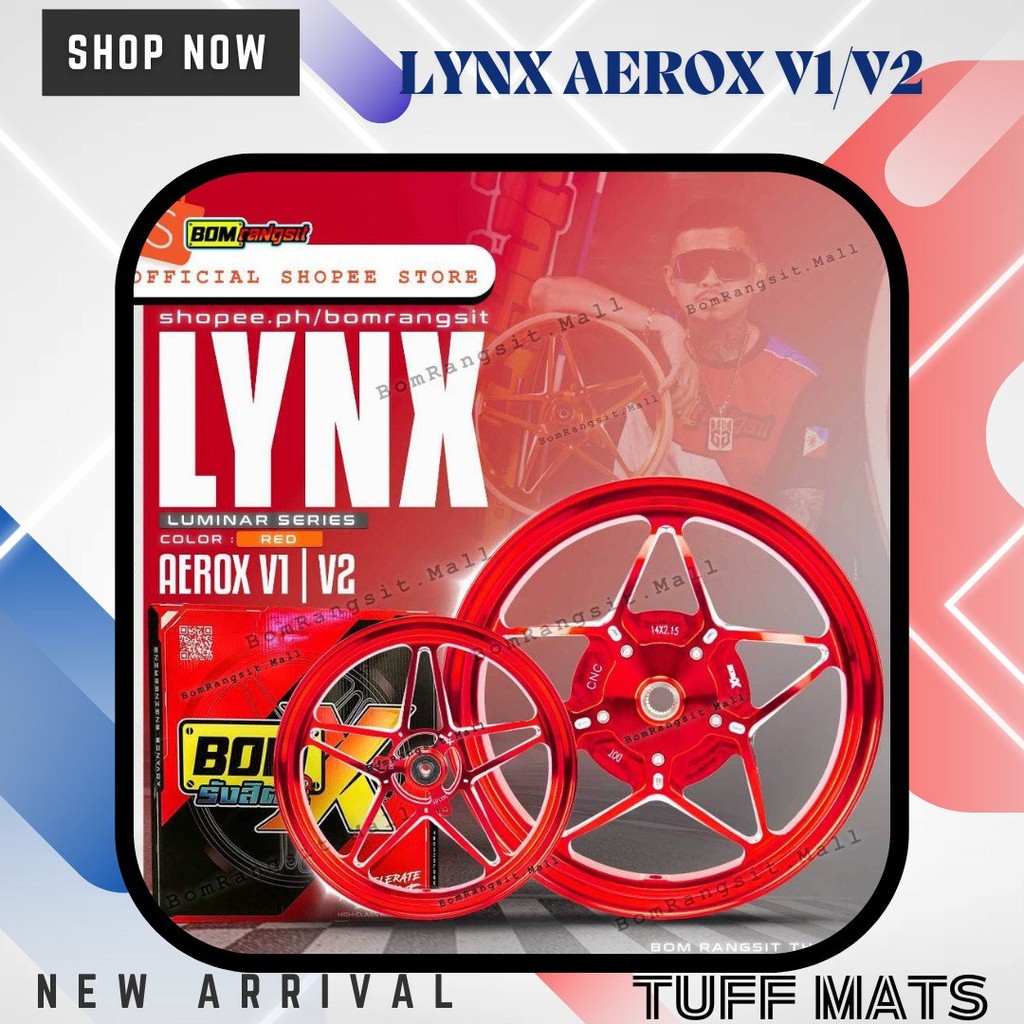 Bom Rangsit bom x Mags 5 lynx star design yamaha aerox v1 / v2 | Shopee ...