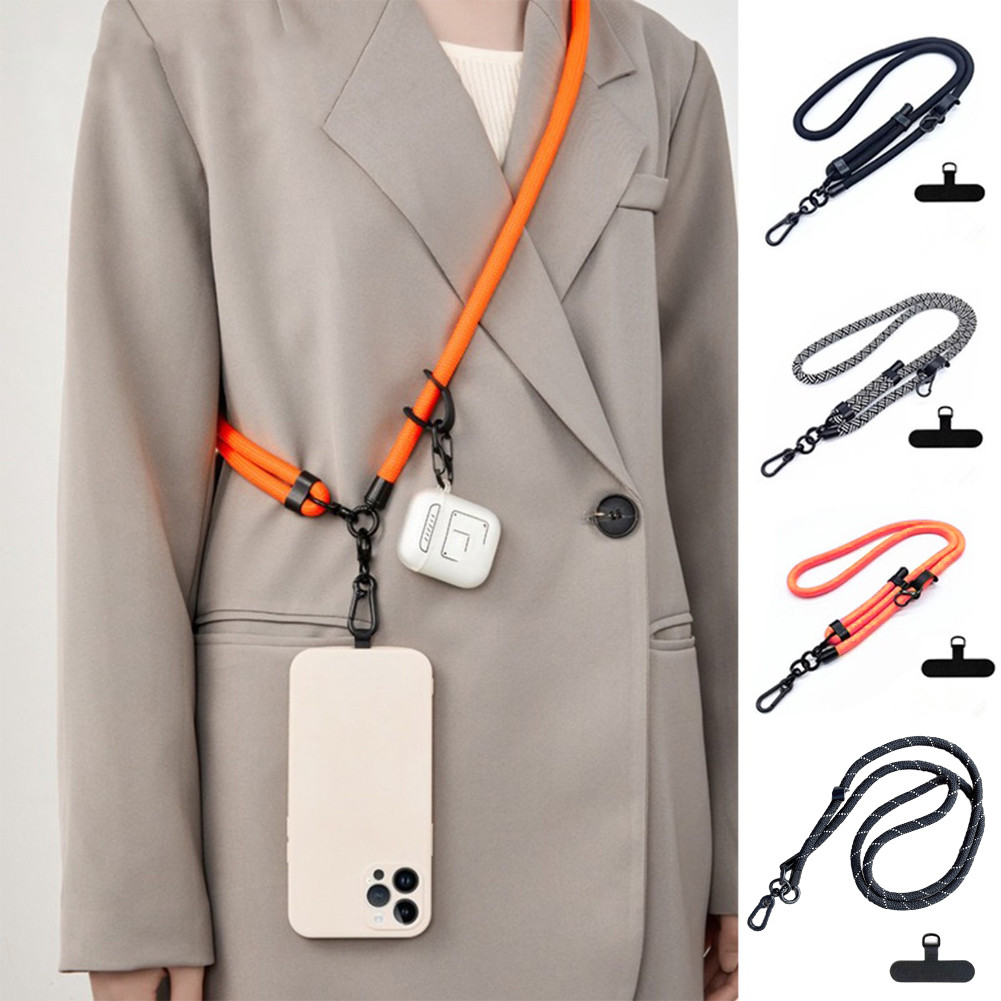 Universal 1.2M Adjustable Crossbody Lanyard Strap Anti-lost Phone ...