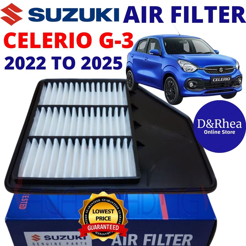 SUZUKI AIR FILTER FOR SUZUKI CELERIO GEN-3 2022 TO PRESENT HIGH-QUALITY ...
