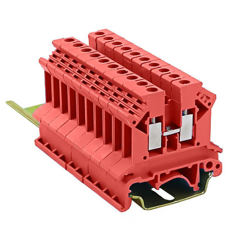IGO 10pcs UK-2.5B 2.5mm 2 DIN Rail Universal Combination Terminal ...