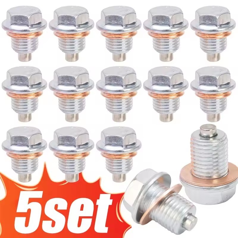 Magnetic Car Oil Drain Screw Gasket M14*1.5 - Carbon Steel Oil Drain ...