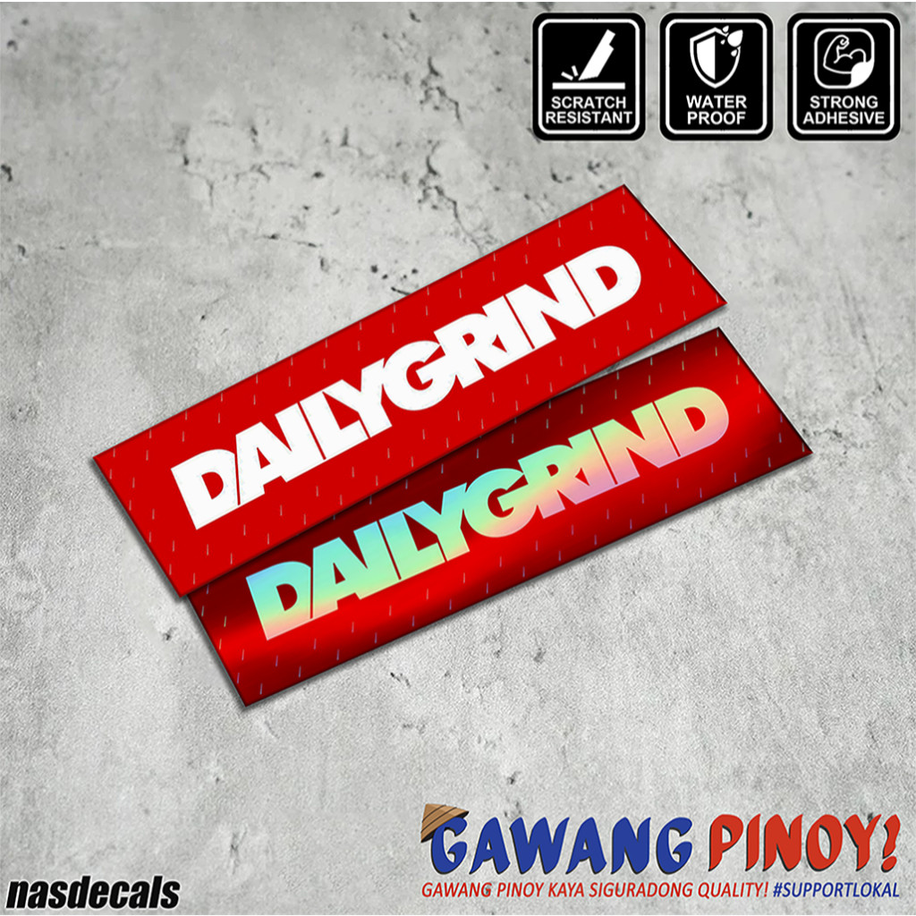 Daily Grind Sticker for Motorcycle Sticker Waterproof Decals Helmet ...