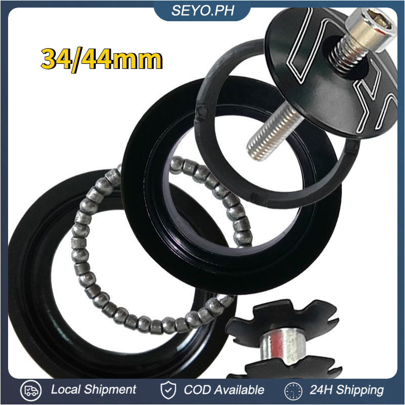 34/44mm Mountain Bike Threadless Headset Sealed Cartridge Bearings ...