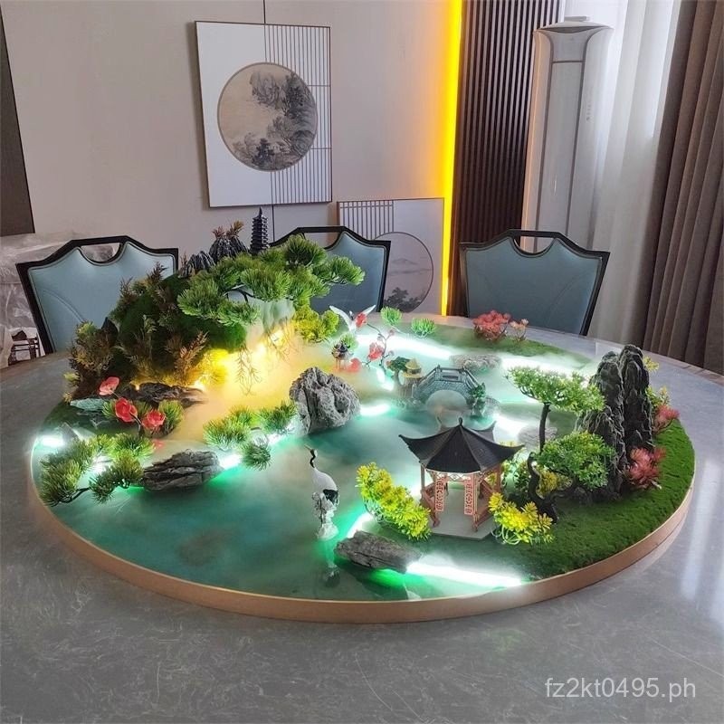 Centerpiece Table Display Dining Table Turntable Flowing Water Display ...